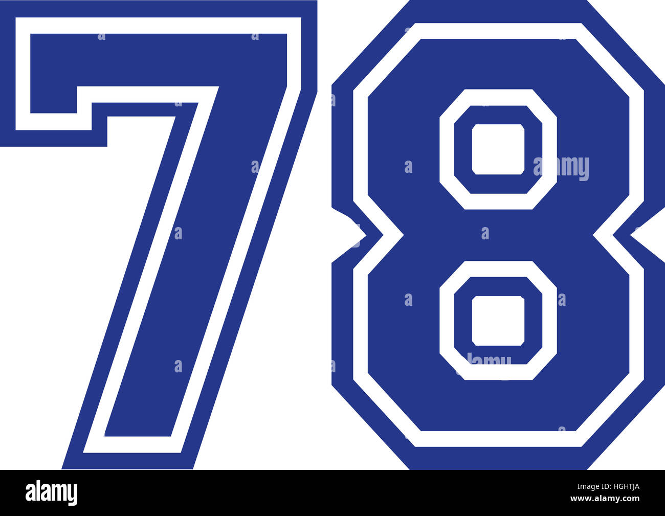 Number 78 hi-res stock photography and images - Alamy
