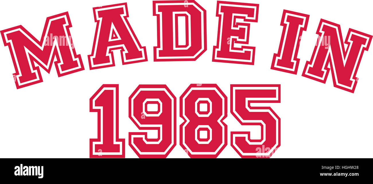 1985 number hi-res stock photography and images - Alamy