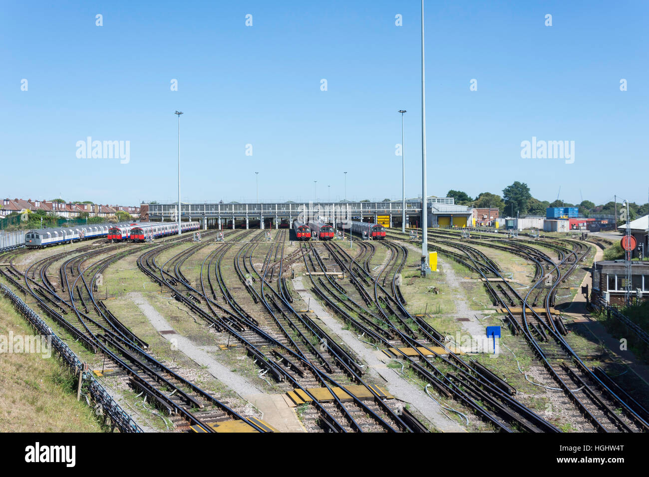 Northfields Underground Train Depot, Northfields, London Borough of ...