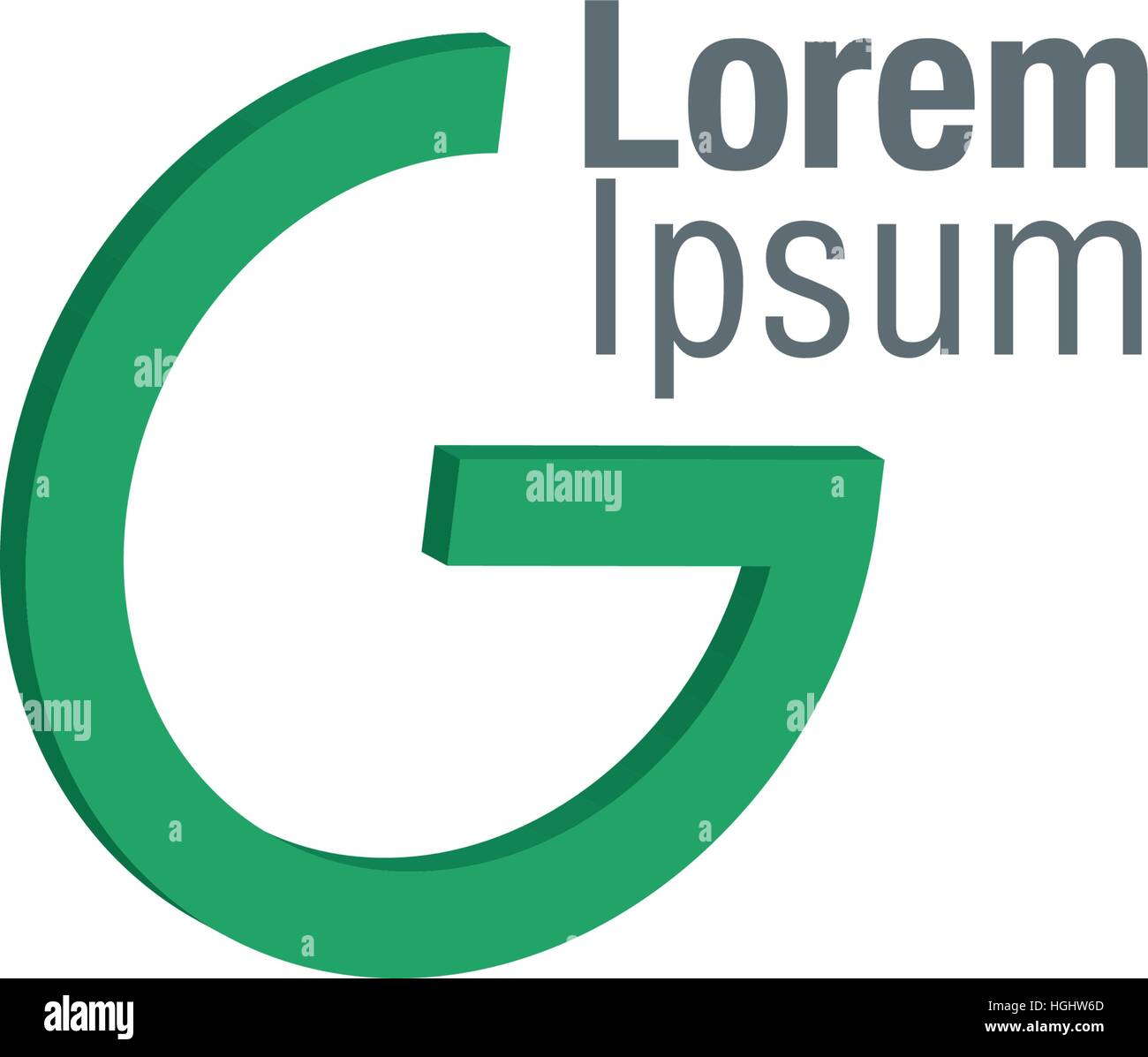 Abstract G Logo Concept Design Stock Vector Image & Art - Alamy