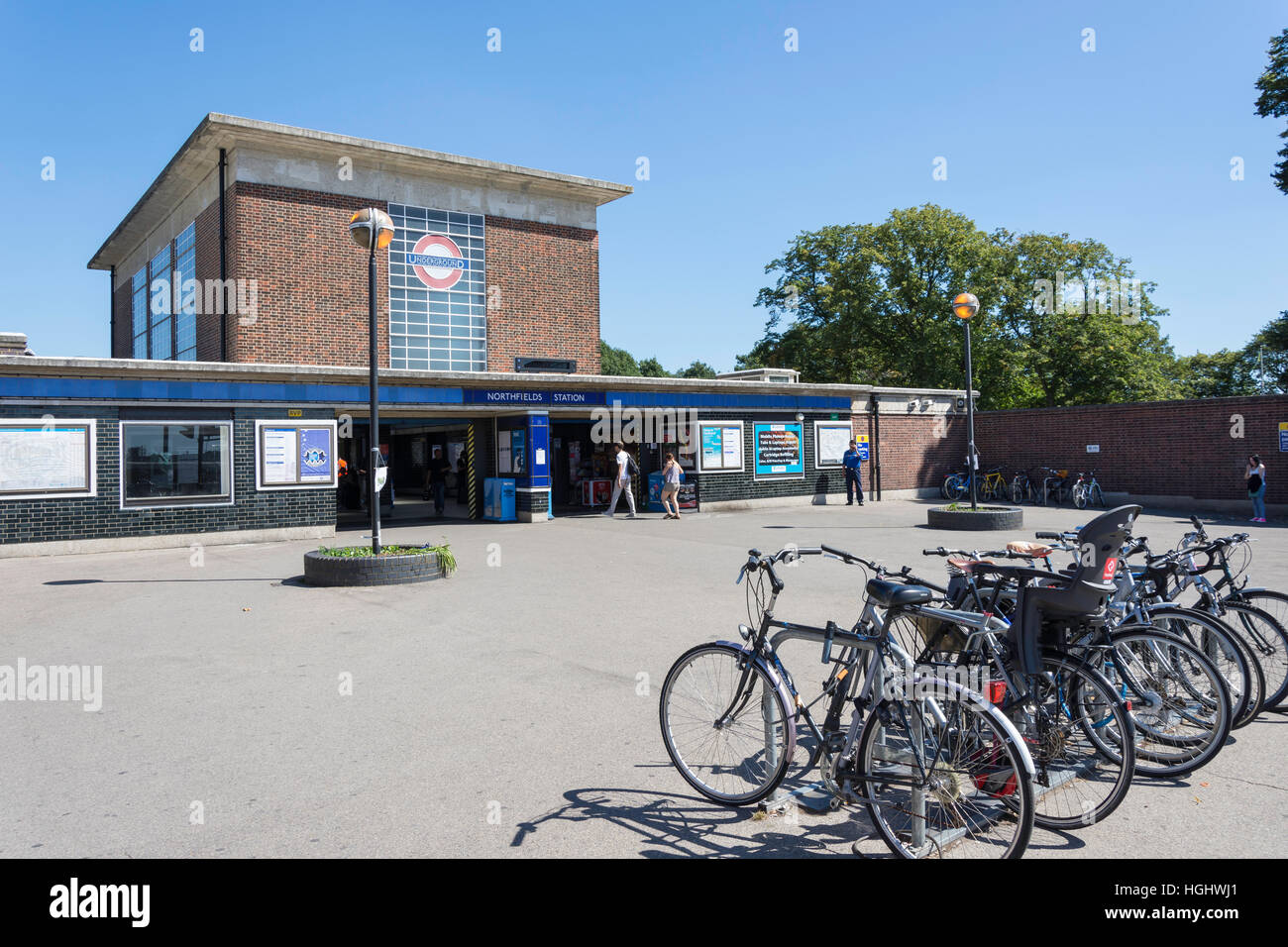 Entrance to Northfields Underground Station, Northfields, London ...