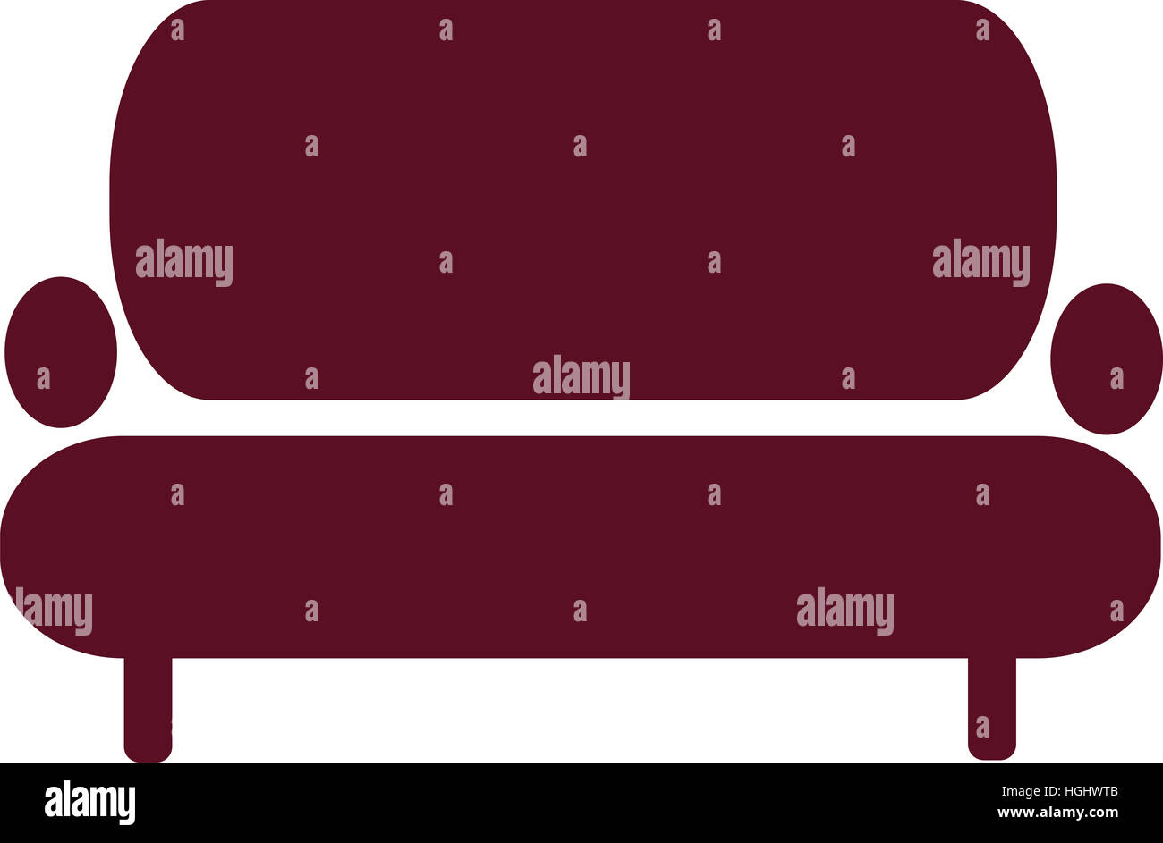 Modern sofa icon Stock Photo - Alamy