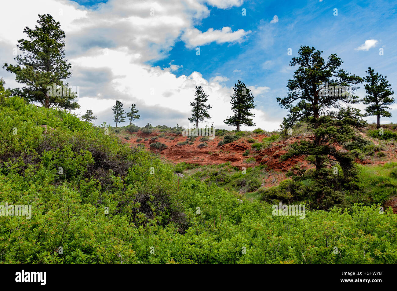 USA, Wyoming, Wolf, Eaton's Ranch hike through North Red Rock Canyon ...