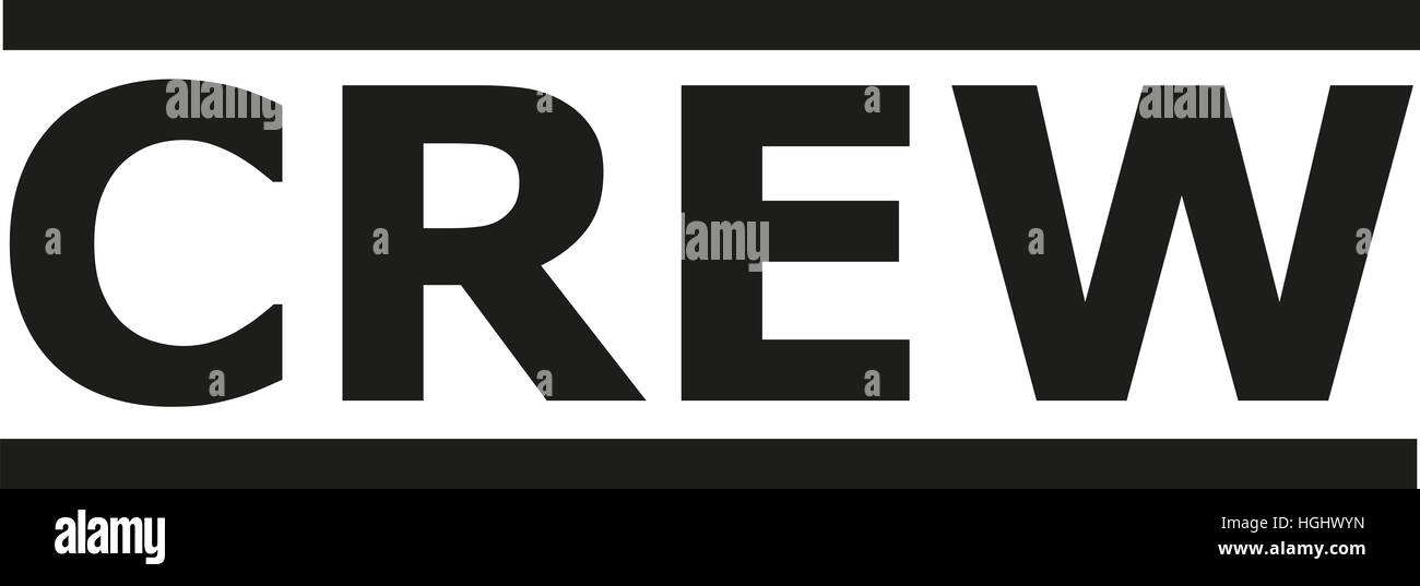 Crew word for teams and staff Stock Photo - Alamy