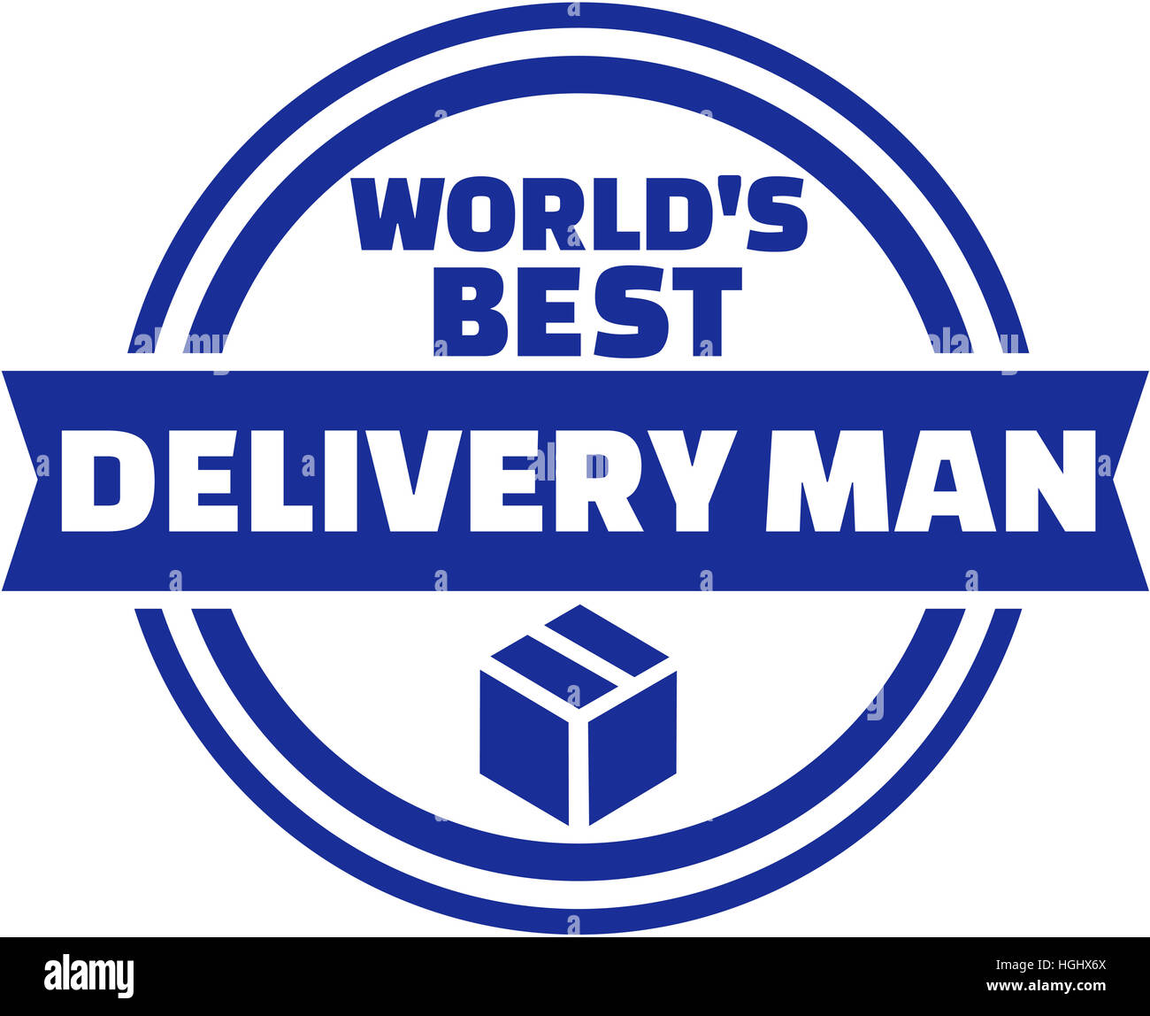 World's best delivery man button Stock Photo - Alamy