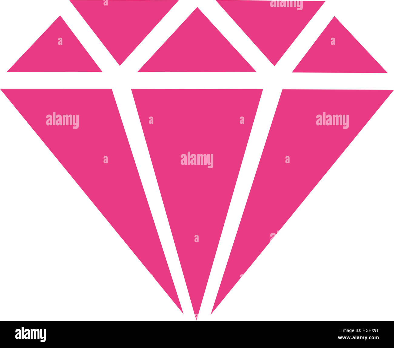 Pink diamond icon Stock Photo - Alamy