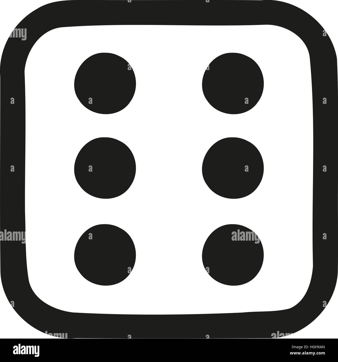 Die with number six icon Stock Photo - Alamy Die with number six icon Stock Photo - Alamy