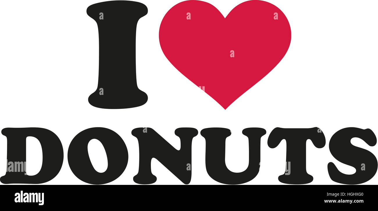 I love donuts Stock Photo - Alamy