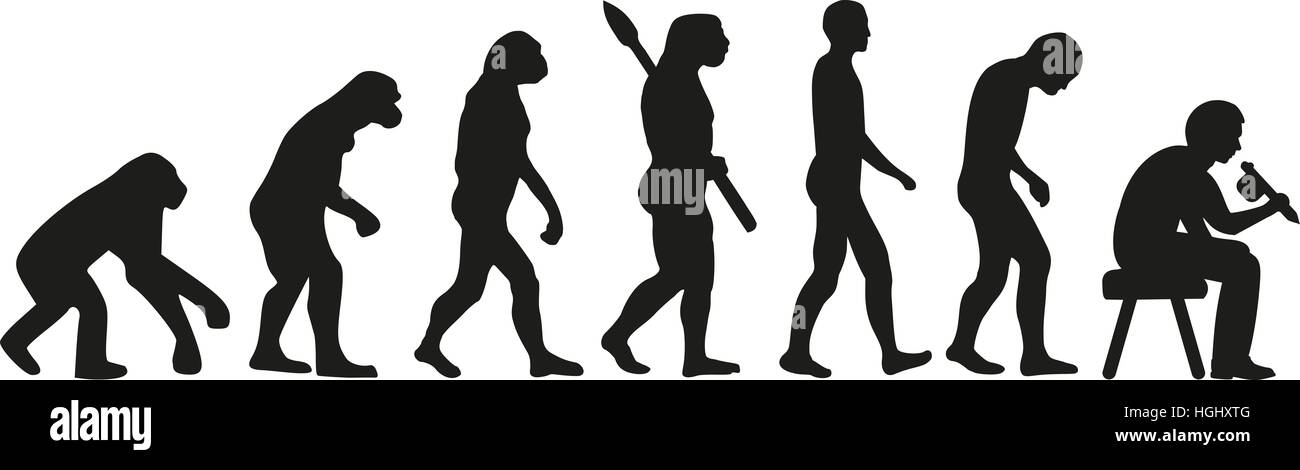 Homo sapiens illustration evolution hi-res stock photography and images ...