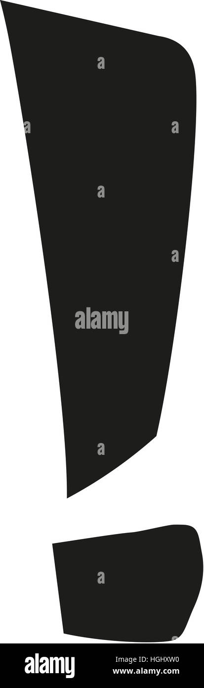 Exclamation mark fat Stock Photo - Alamy
