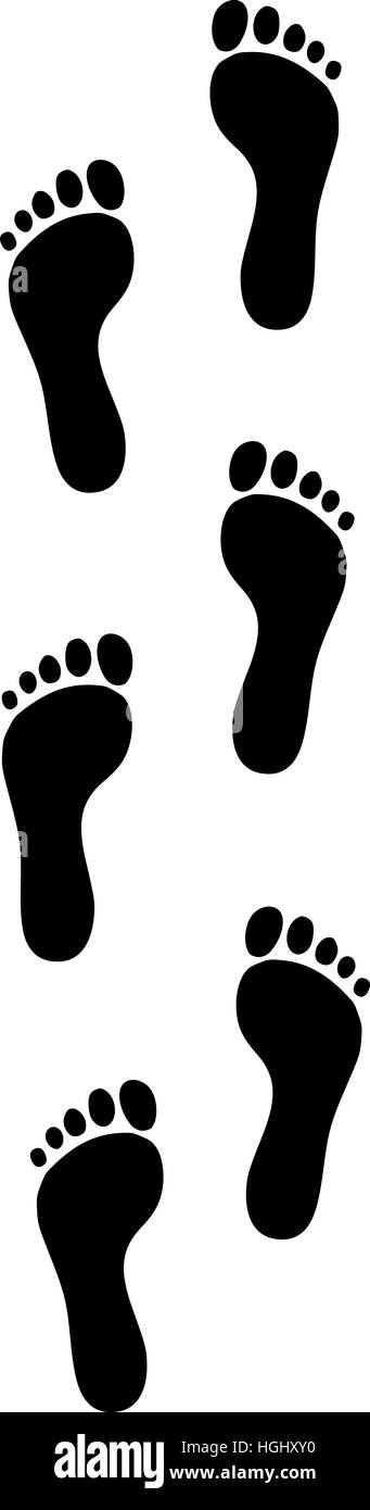 Footprints german feet Stock Photo - Alamy
