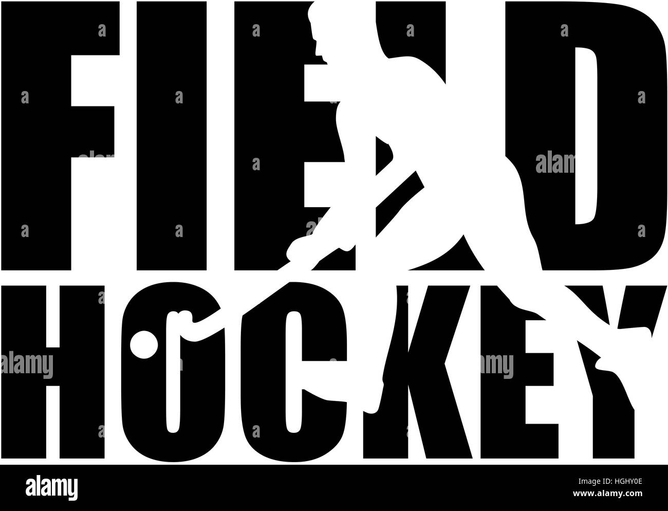 Field hockey logo hi-res stock photography and images - Alamy