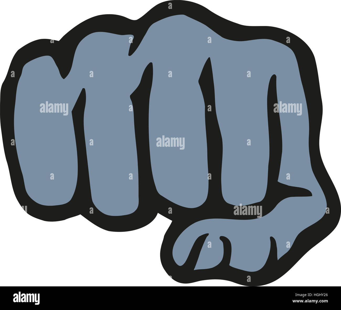 Fist hand icon Stock Photo - Alamy