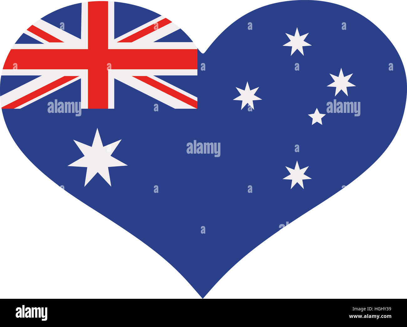 Australia flag heart Stock Photo - Alamy