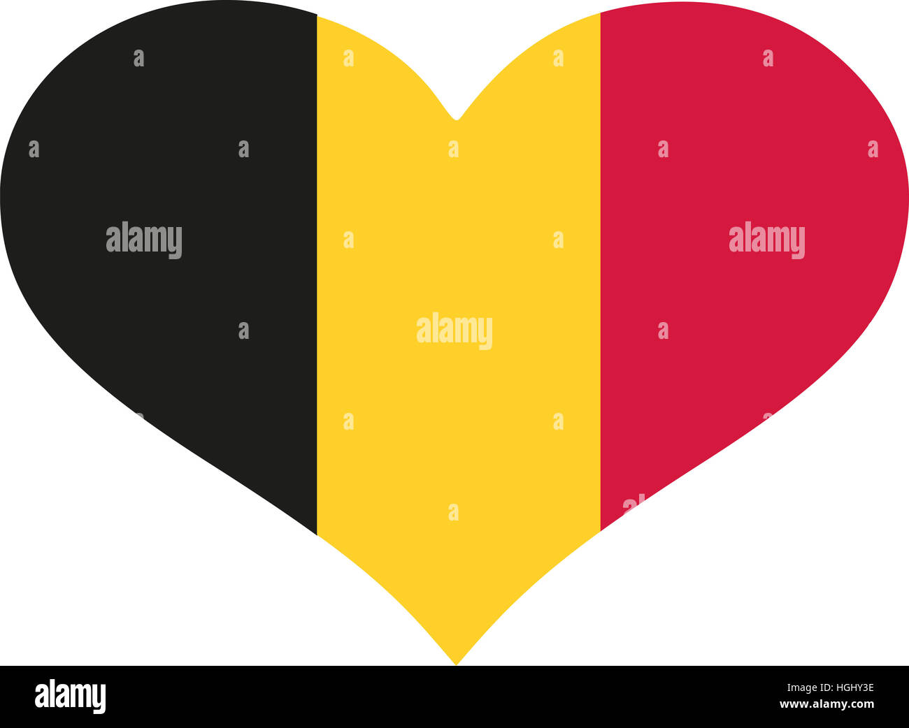 Beglium flag heart Stock Photo - Alamy