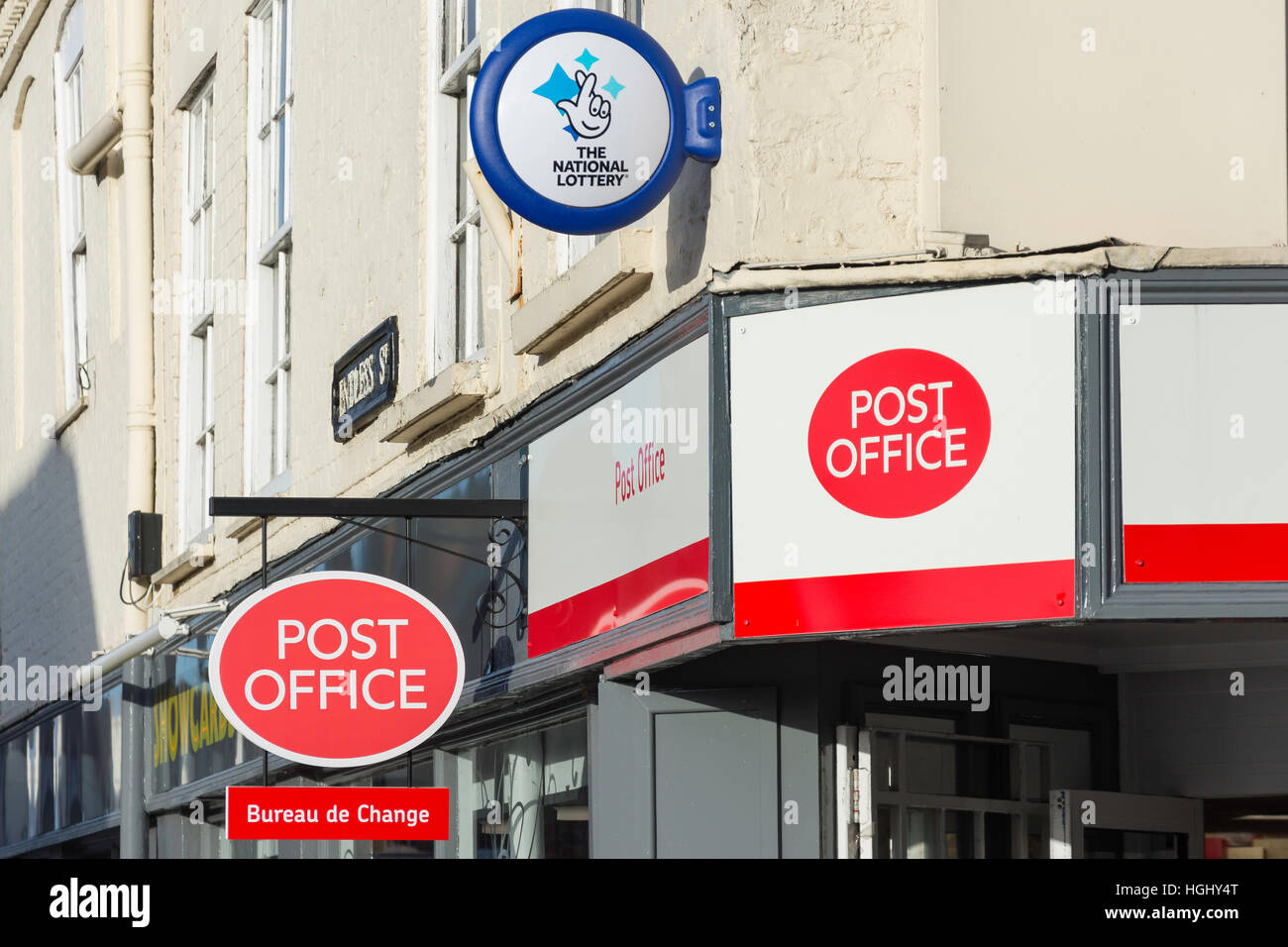 Post office signs hi-res stock photography and images - Alamy