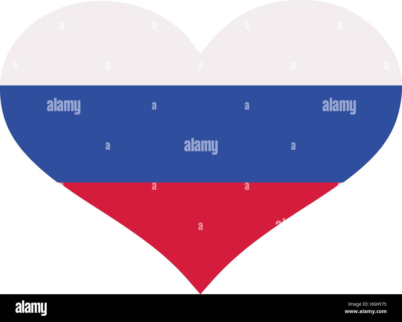 Russia flag heart Stock Photo - Alamy