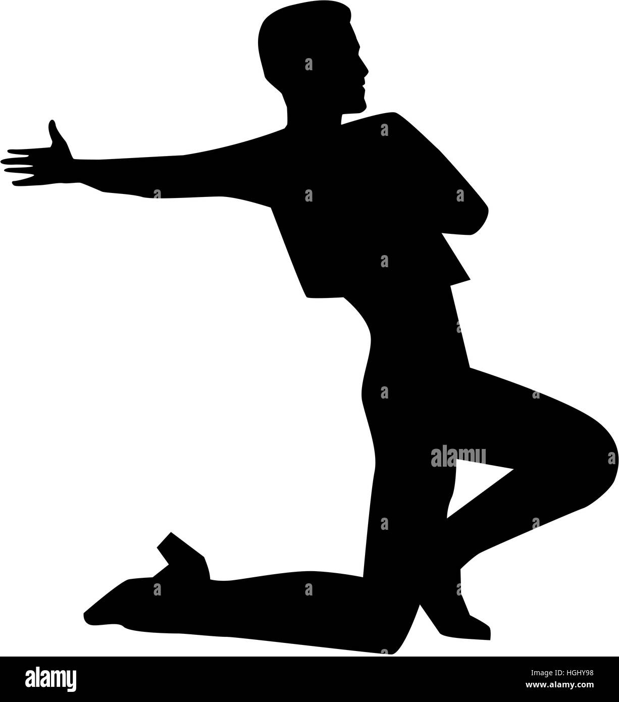 Man dancer Black and White Stock Photos & Images - Alamy