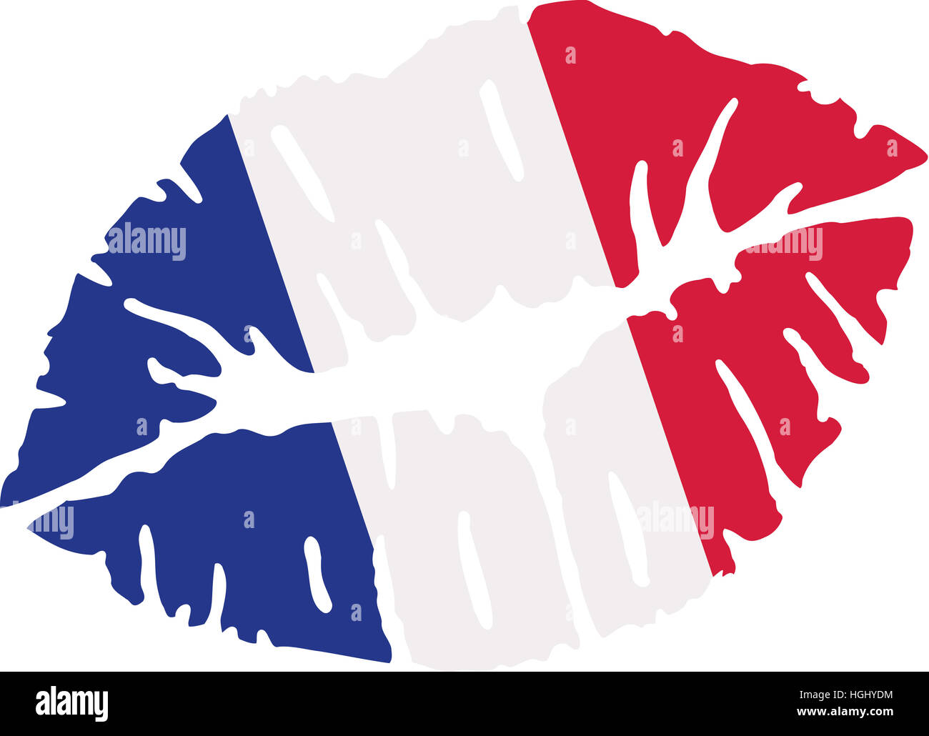 France flag kiss Stock Photo - Alamy