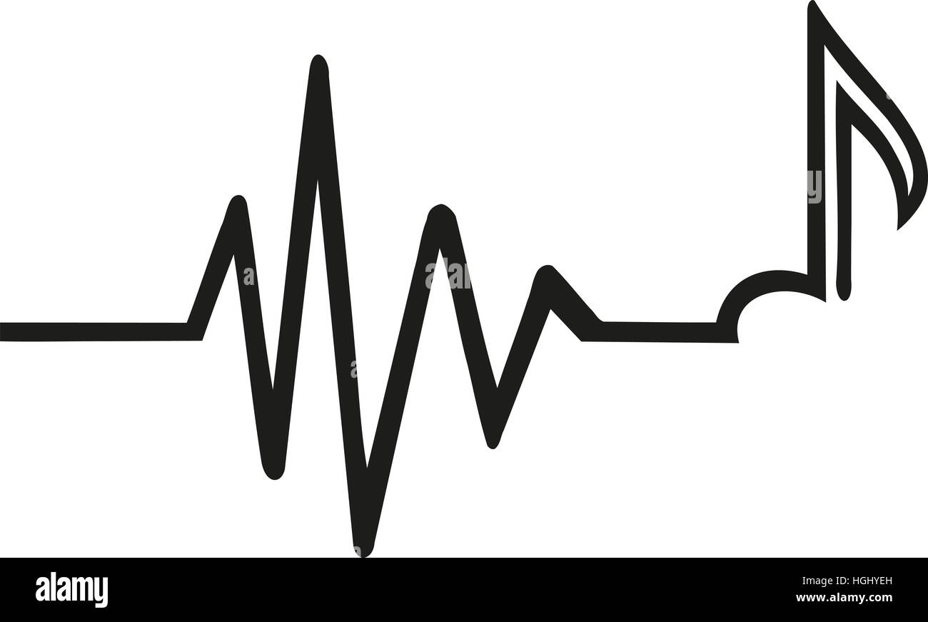 Music Note Heart Beat