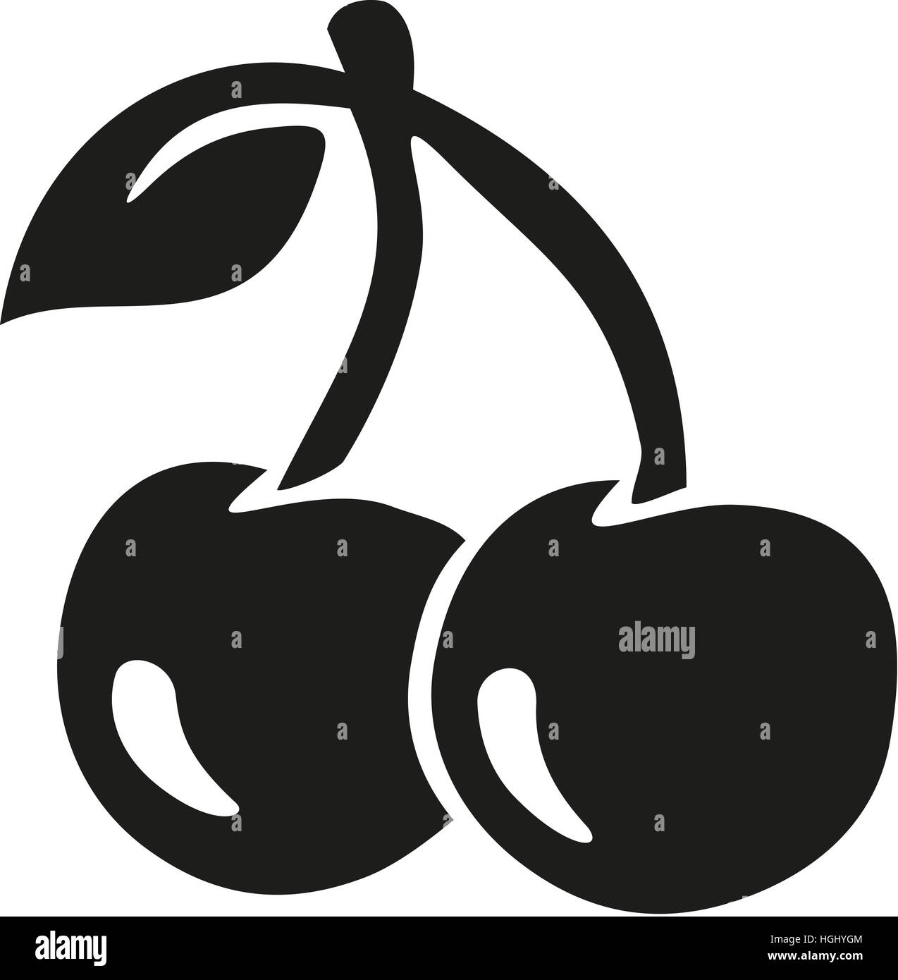 Simple cheery icon Stock Photo - Alamy