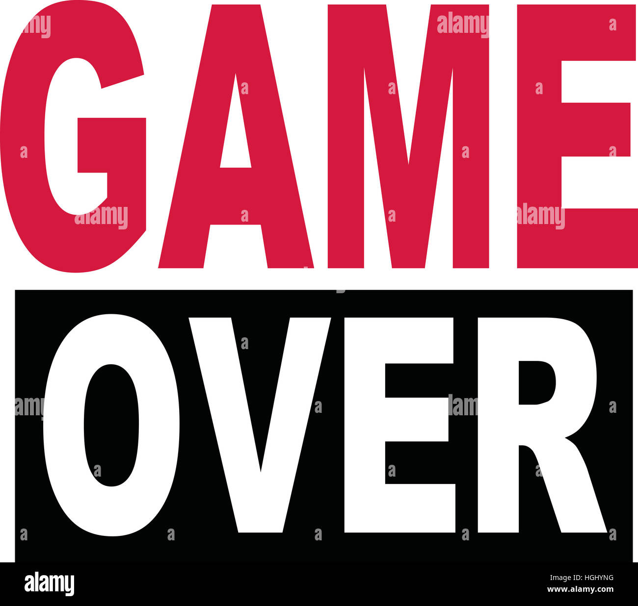 Game over hi-res stock photography and images - Alamy