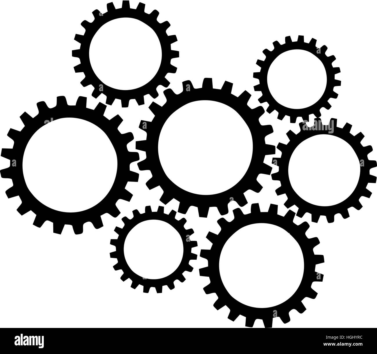 Industrial wheel cog gear symbol hi-res stock photography and images ...