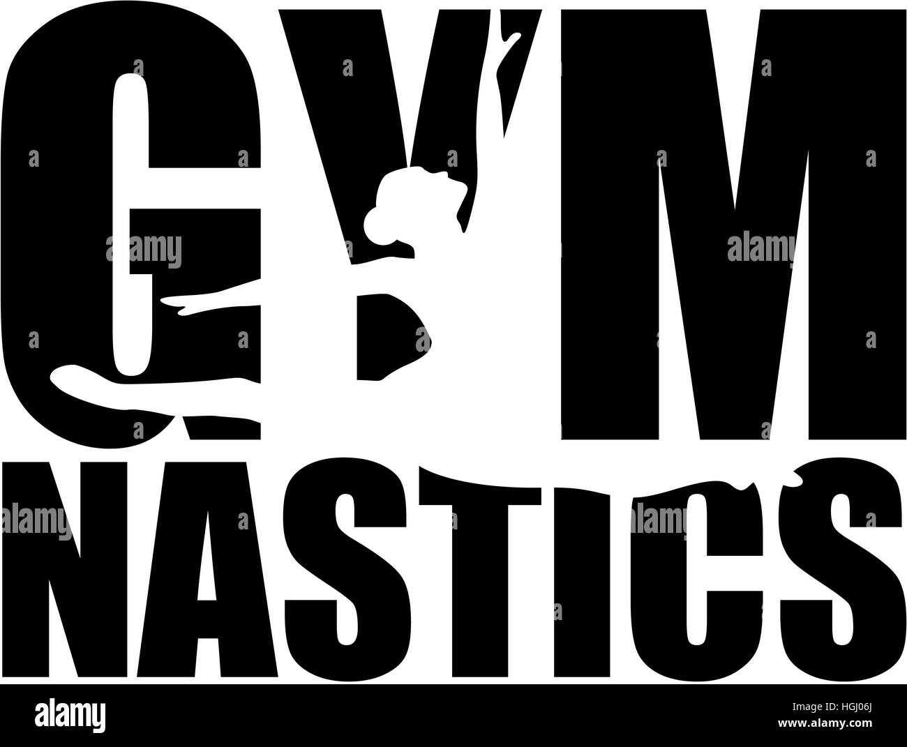 Gymnastics silhouette hi-res stock photography and images - Alamy