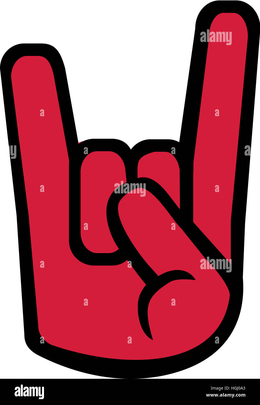 Red rock hand Stock Photo - Alamy