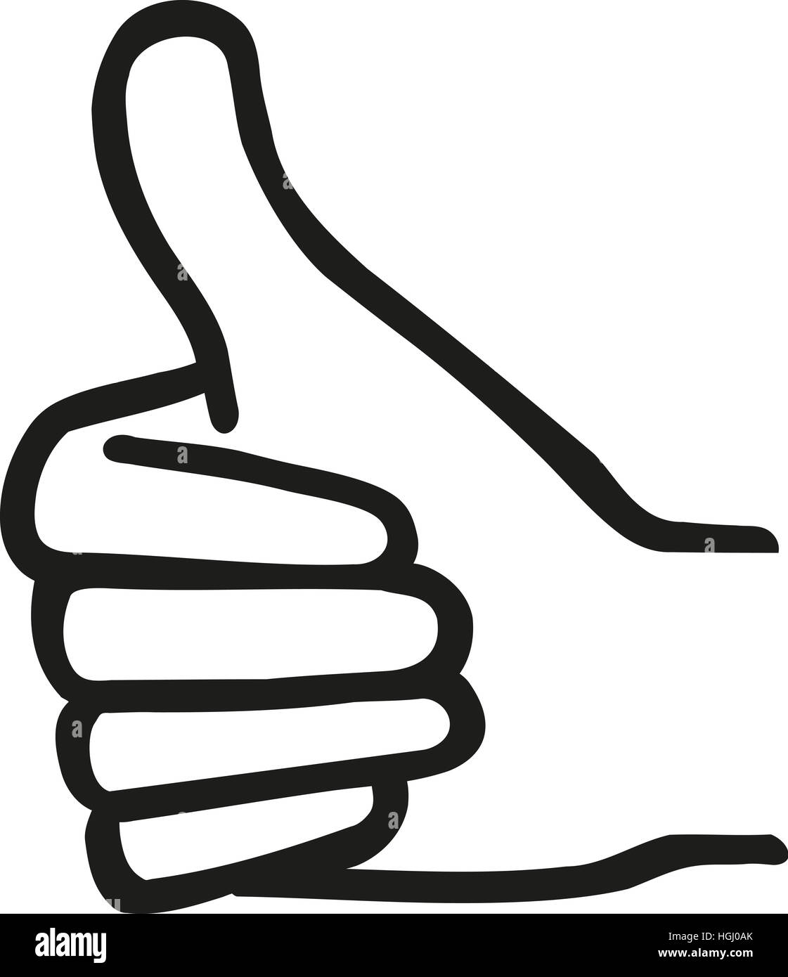 Hand thumb up icon hi-res stock photography and images - Alamy