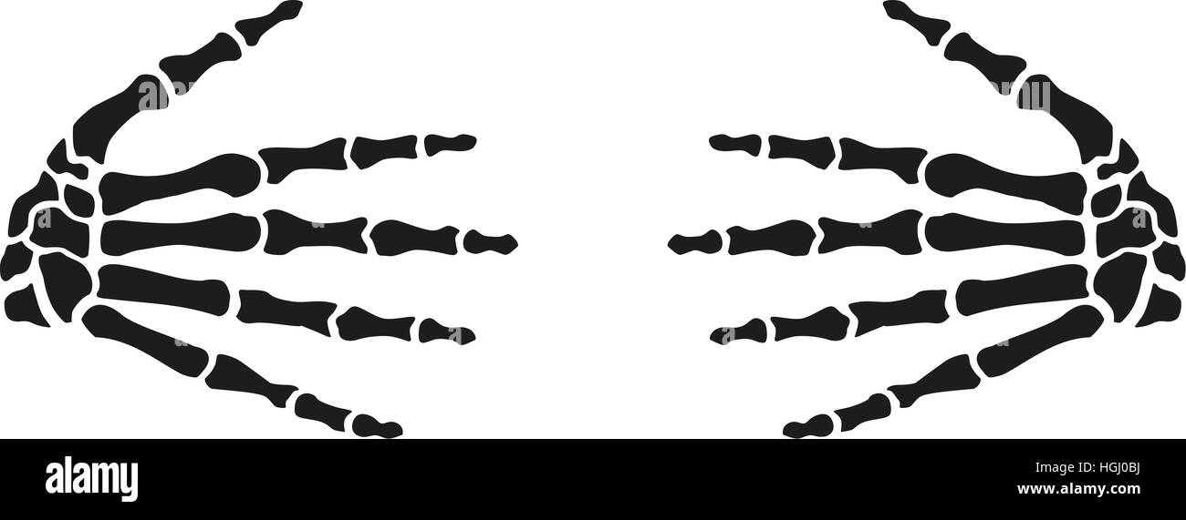 Skeleton hands on chest Stock Photo - Alamy