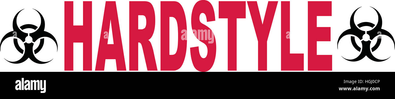 Hardstyle with biohazard Stock Photo - Alamy