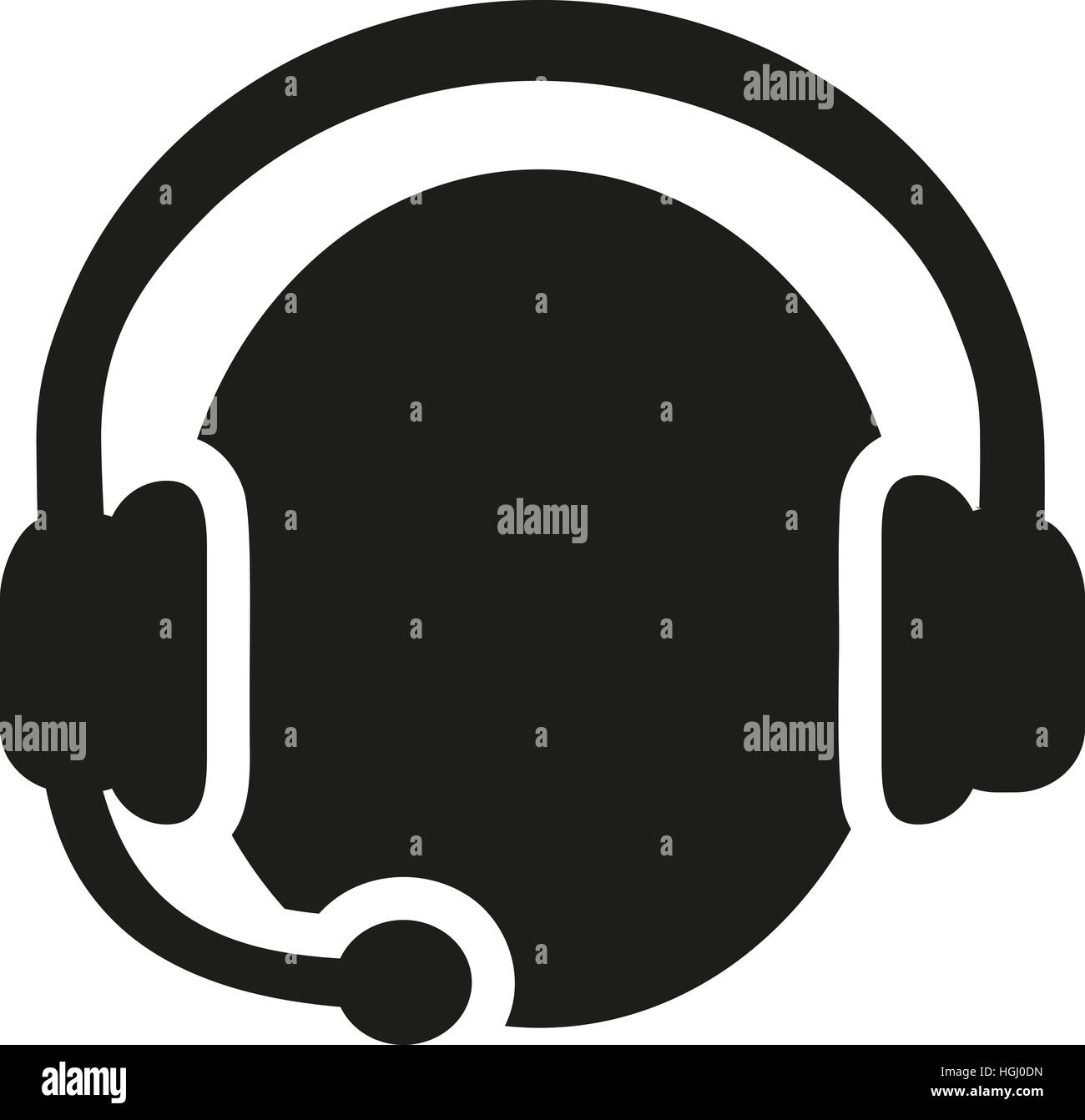 Headphone headphone logo headset icon hi-res stock photography and ...