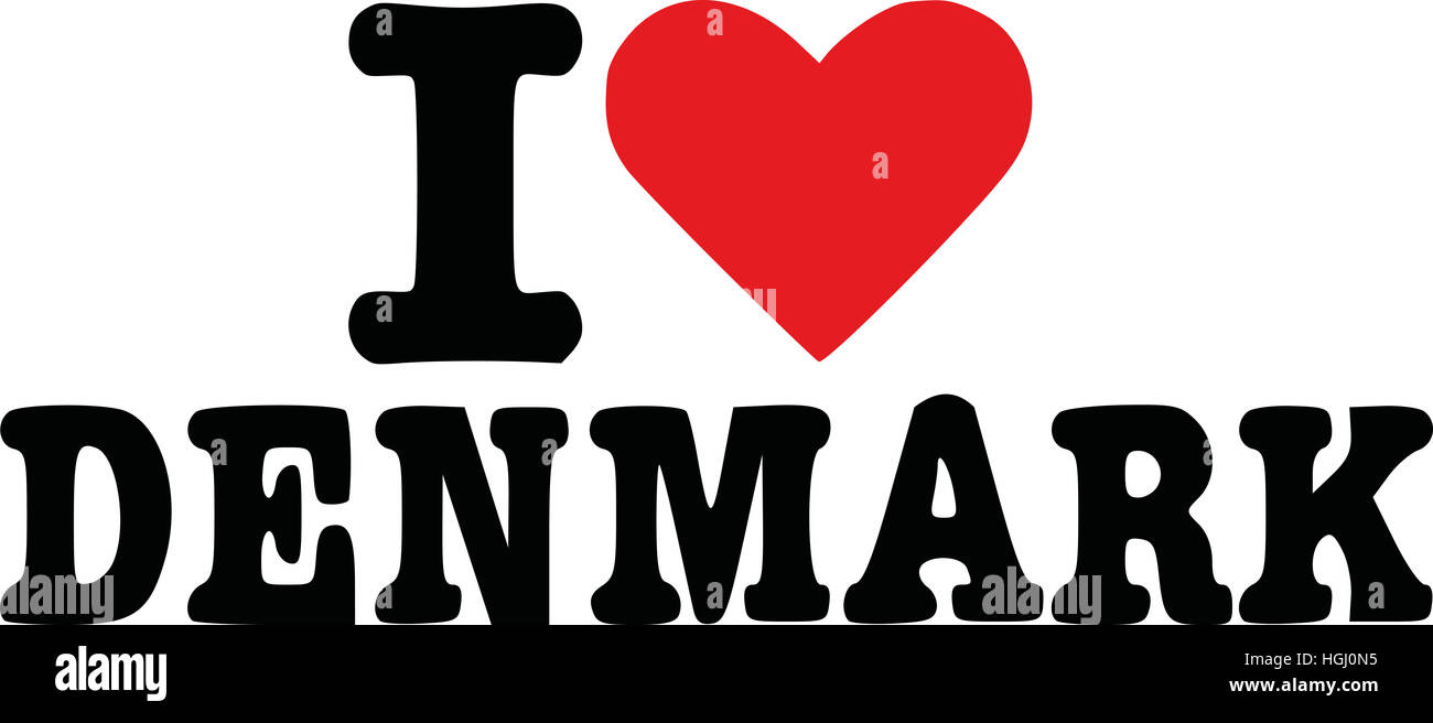 I love denmark Stock Photo - Alamy