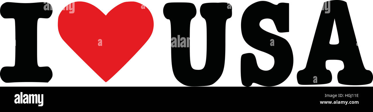 I love USA Stock Photo - Alamy