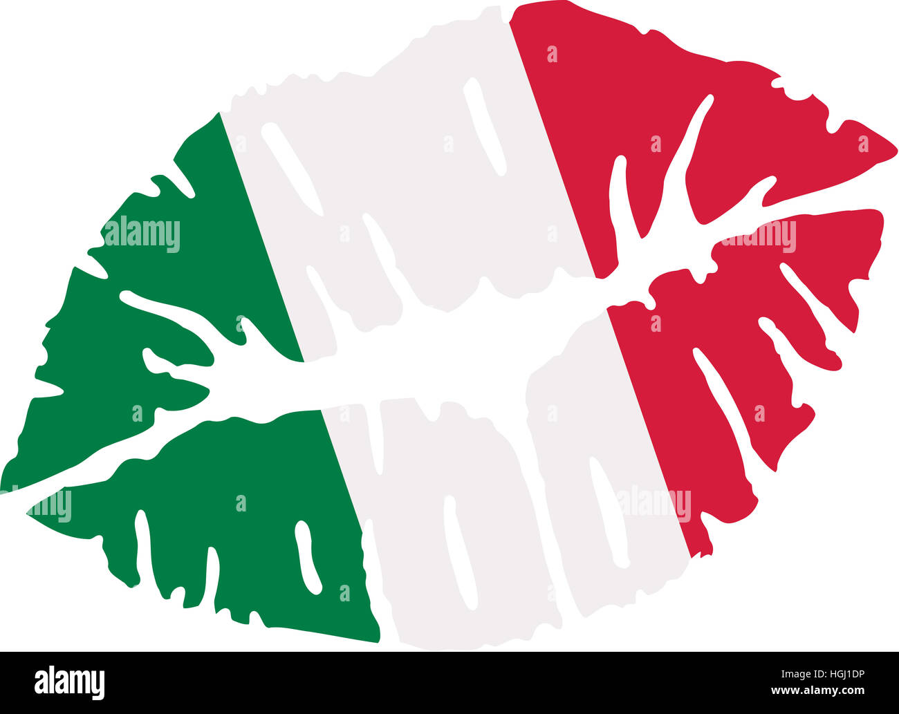 Italy flag kiss Stock Photo - Alamy