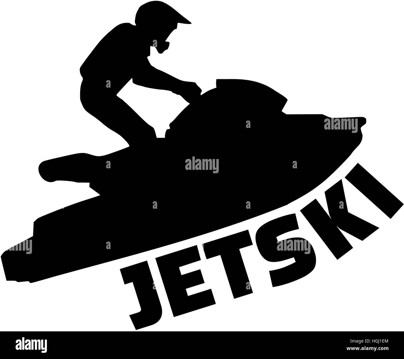 Jet ski at sea Black and White Stock Photos & Images - Alamy