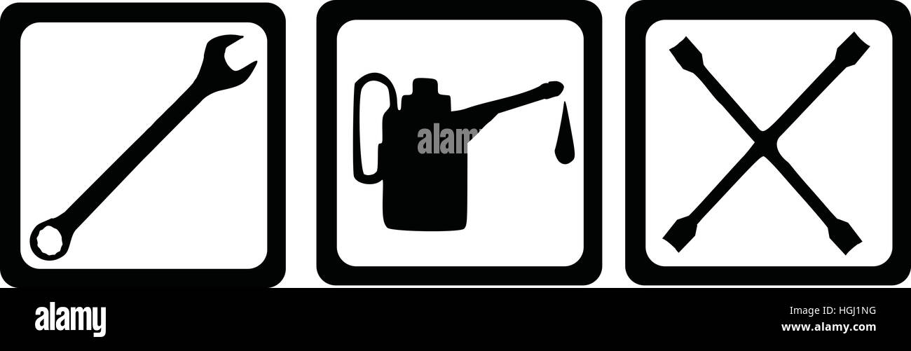 Mechanics symbol hi-res stock photography and images - Alamy