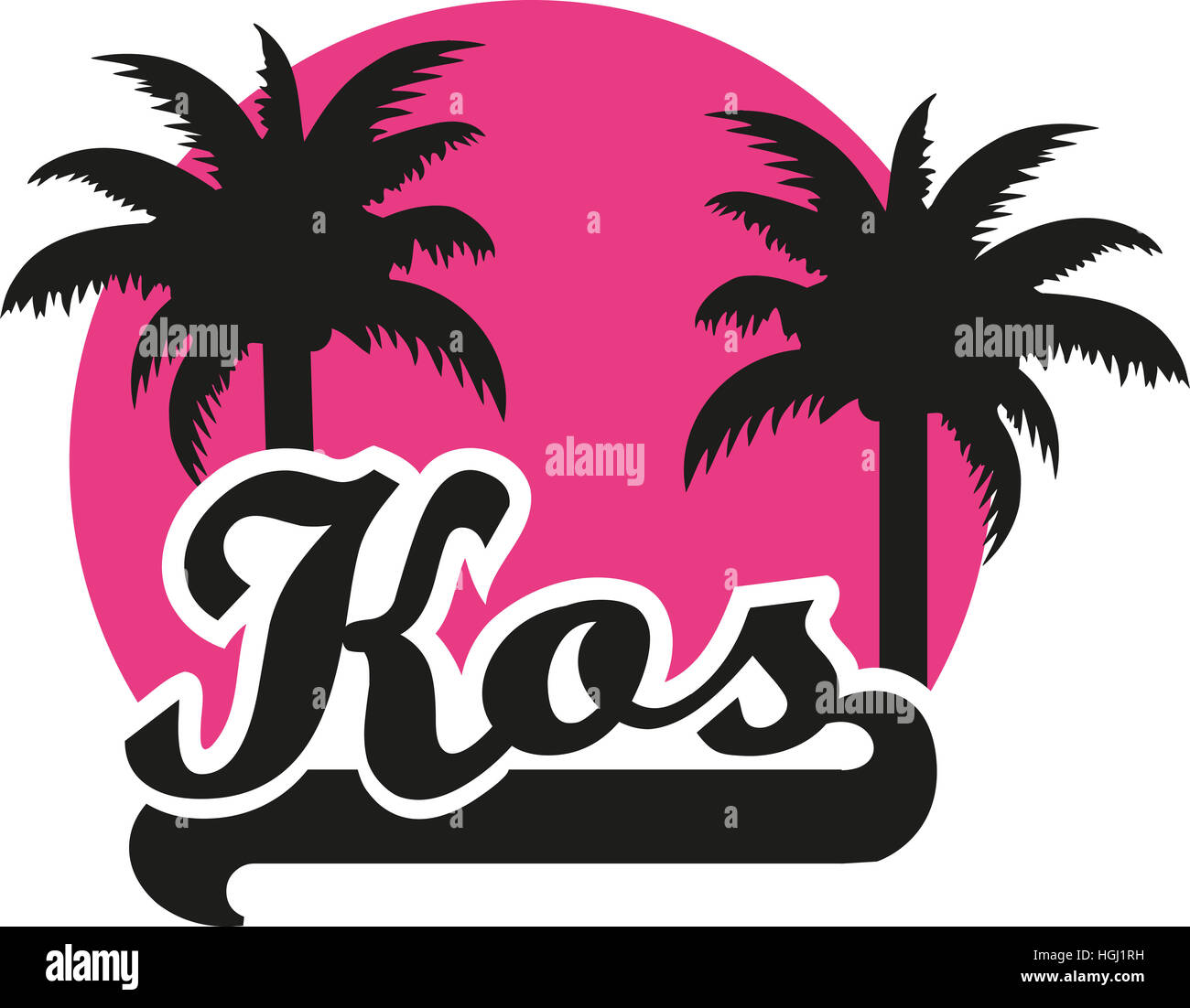 Kos map hi-res stock photography and images - Alamy