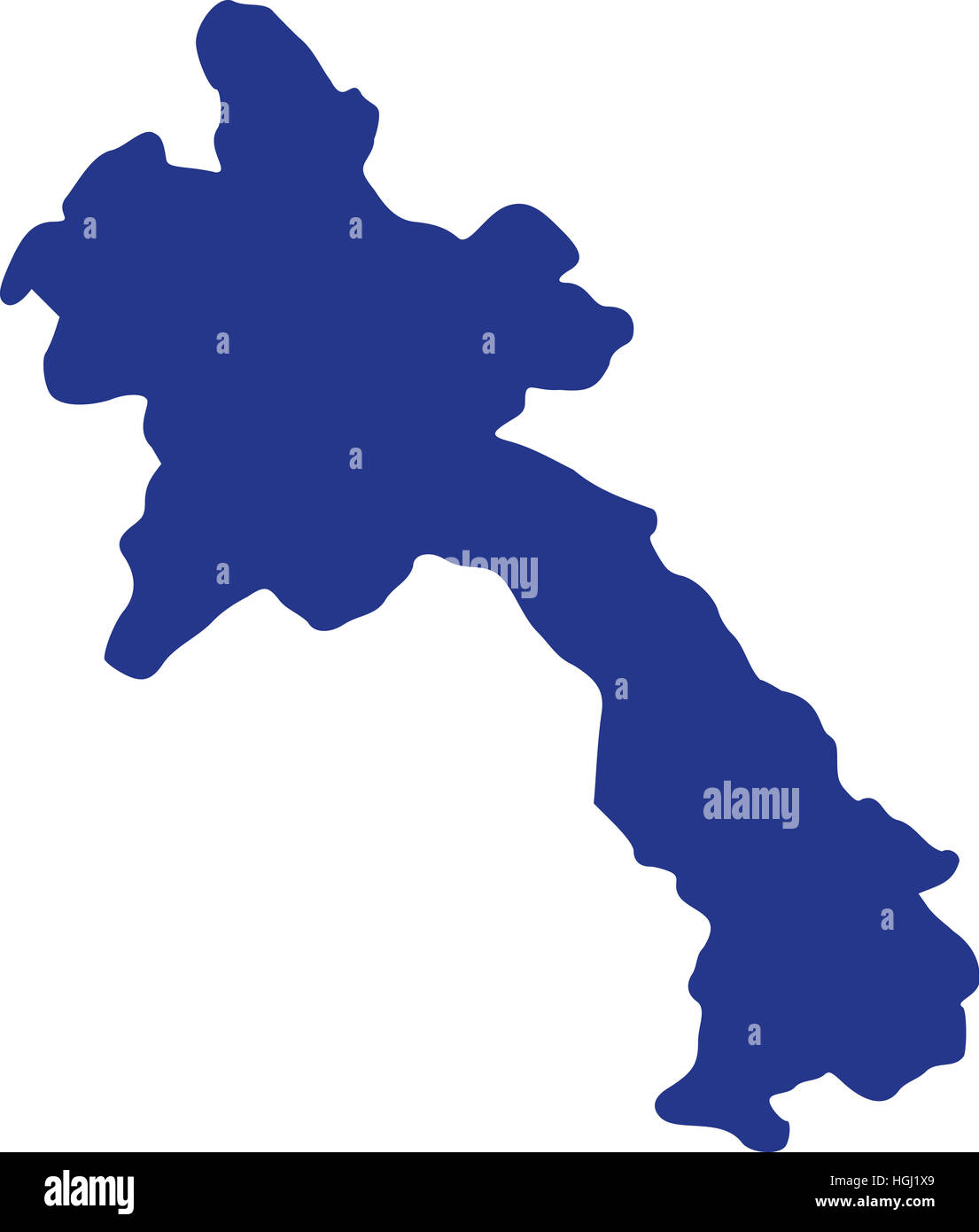 Map of laos hi-res stock photography and images - Alamy