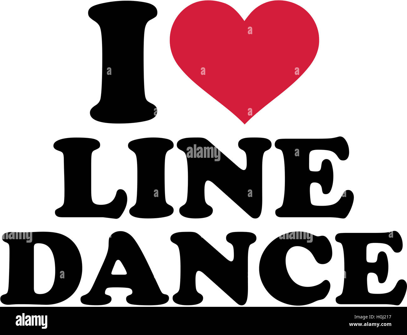 I love Line dance Stock Photo - Alamy