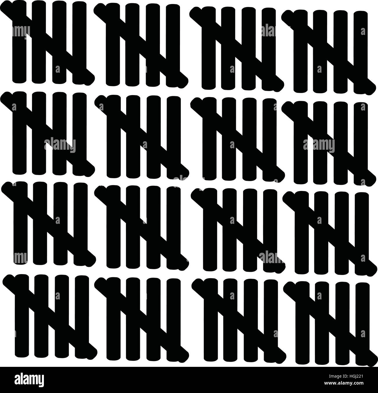 80 lines counting - Eightieth birthday Stock Photo - Alamy