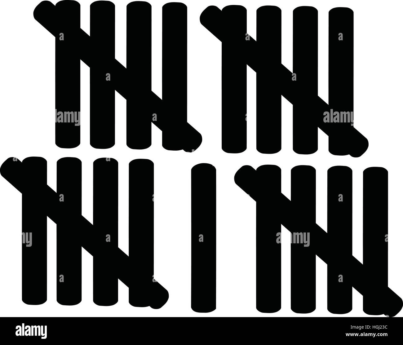 21 lines counting - Twenty-first birthday Stock Photo - Alamy