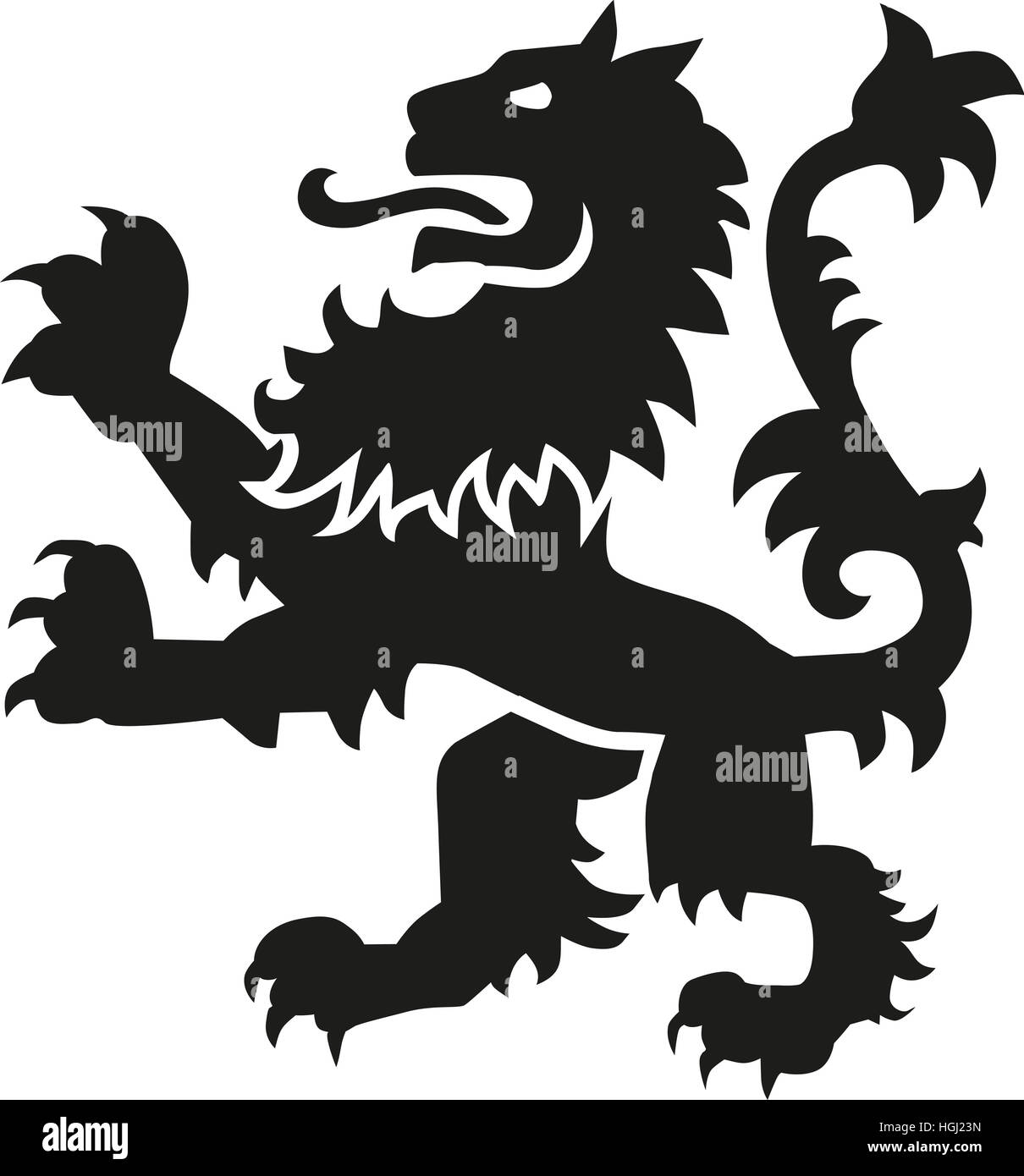 Medieval Lion Crest