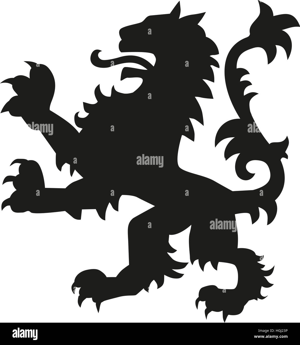 Heraldry lion hi-res stock photography and images - Alamy