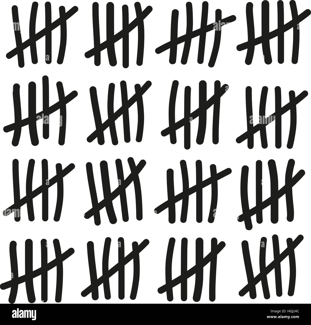 80 lines counting - Eightieth birthday Stock Photo - Alamy