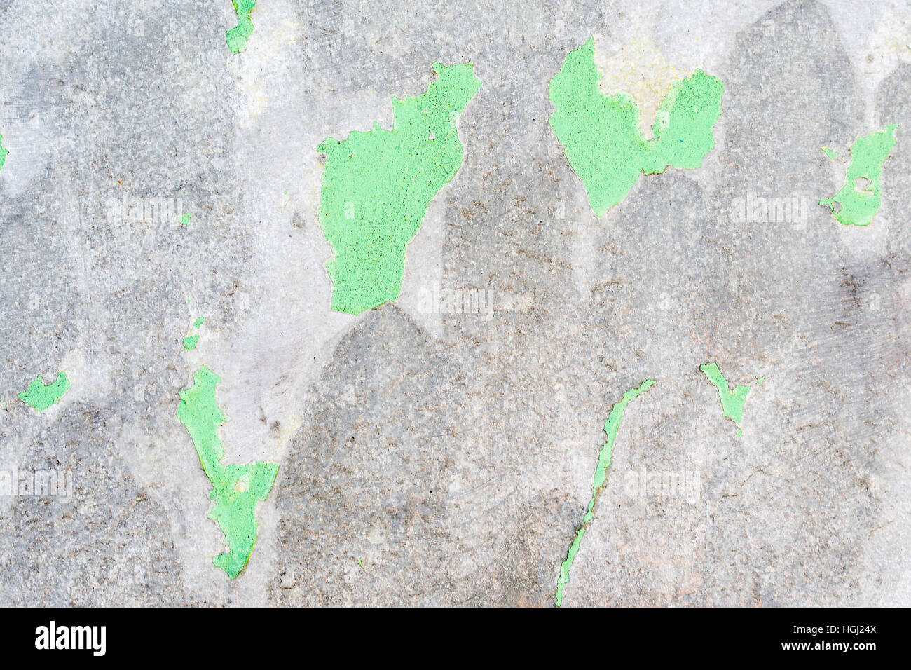 grey metal plate wall with residual green paint Stock Photo - Alamy