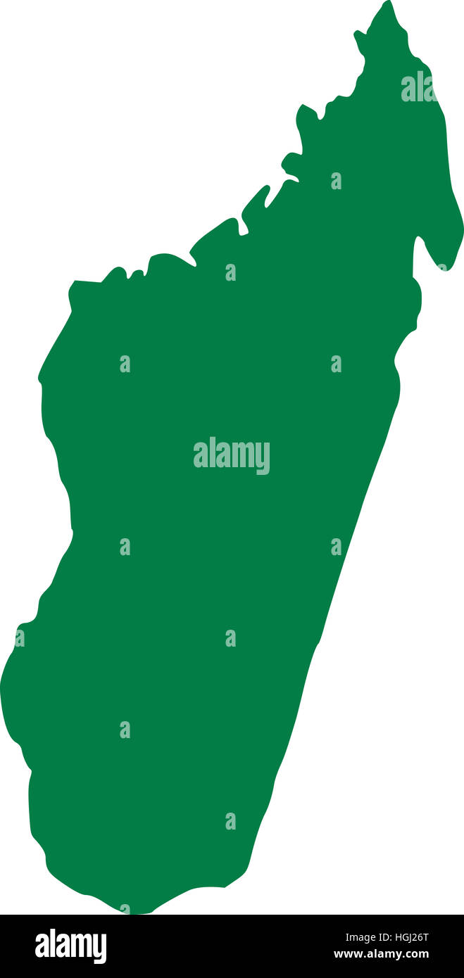 Madagascar vector map Cut Out Stock Images & Pictures - Alamy