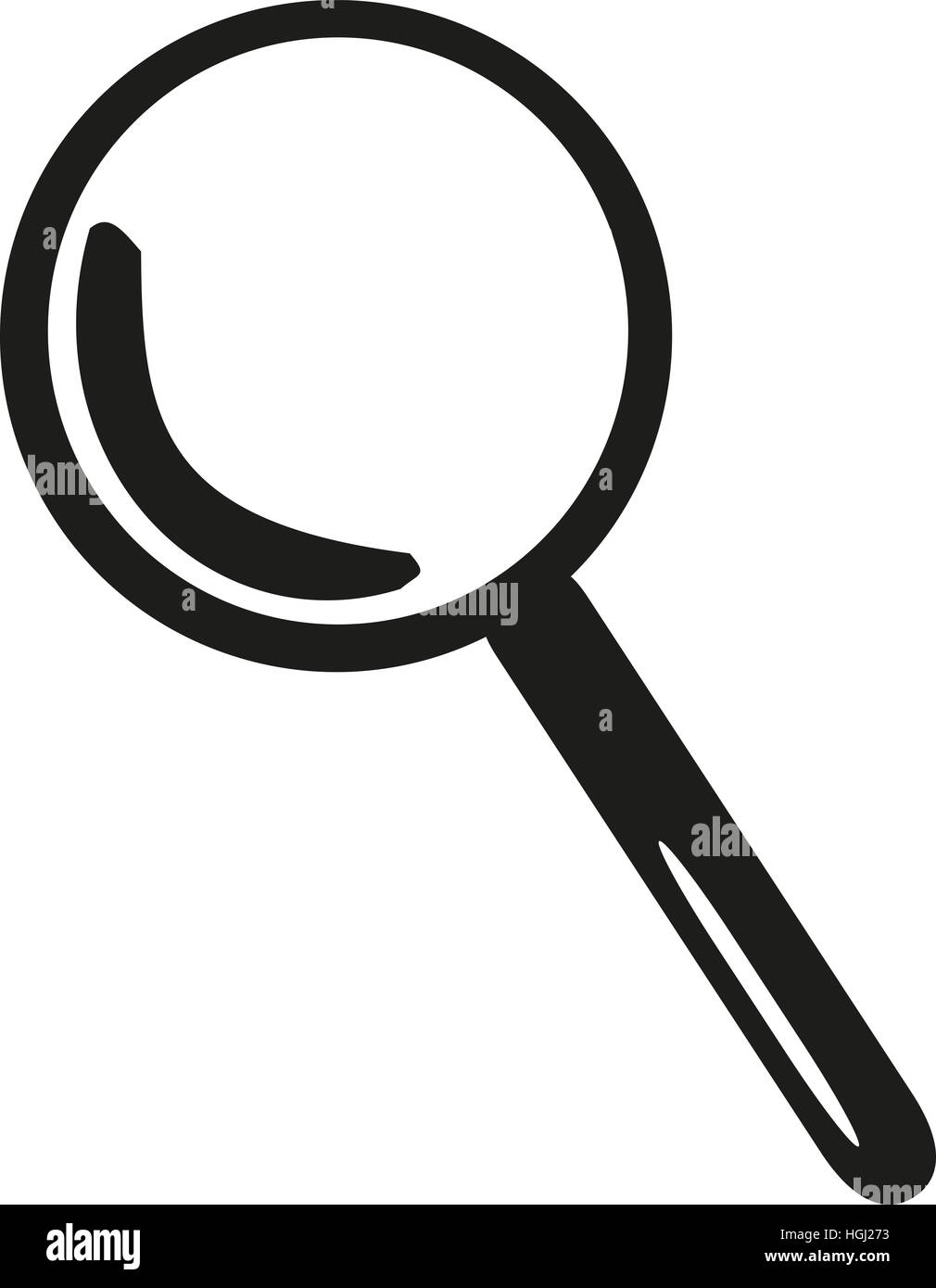 Magnifier pictogram hi-res stock photography and images - Alamy