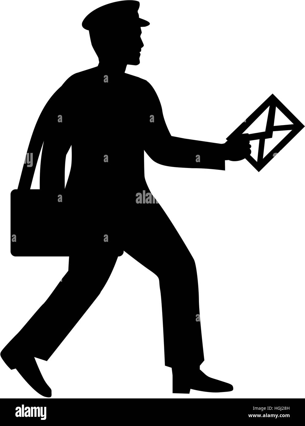 Post Man With Mail Bag High Resolution Stock Photography and Images - Alamy